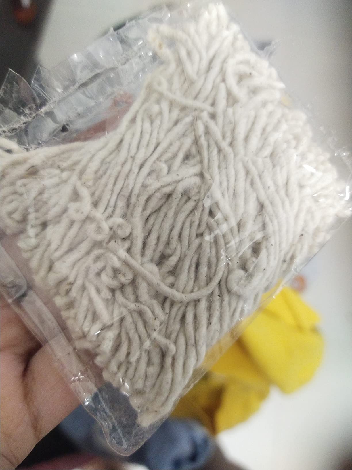 (Pack of 100Pcs) Hand Made White Cotton Long Diya Batti (Wicks) / Long ...