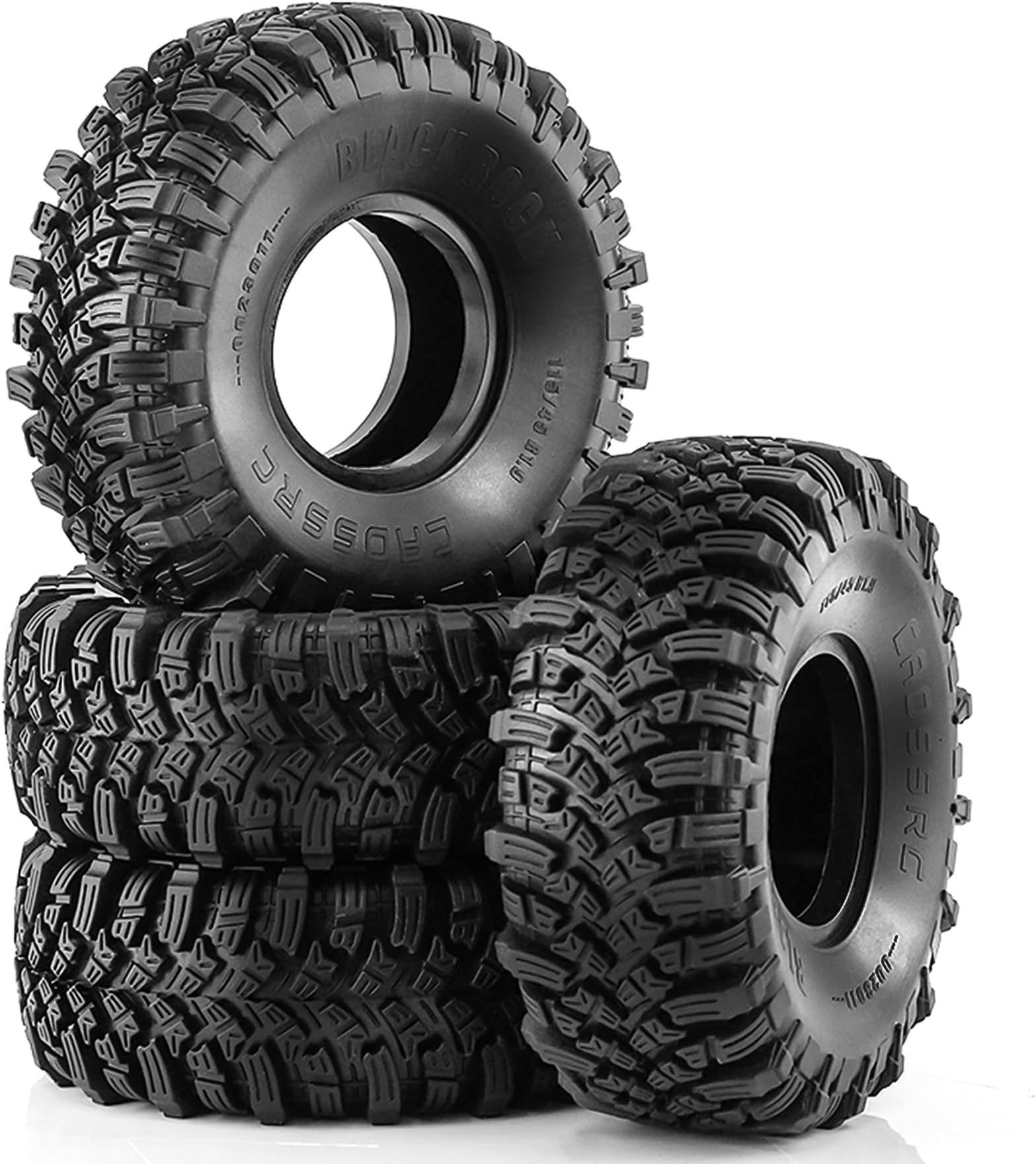 Amazon.com: Chanmoo 1.9 RC Rock Crawler Tires OD 115mm 1/10 Soft Rubber ...