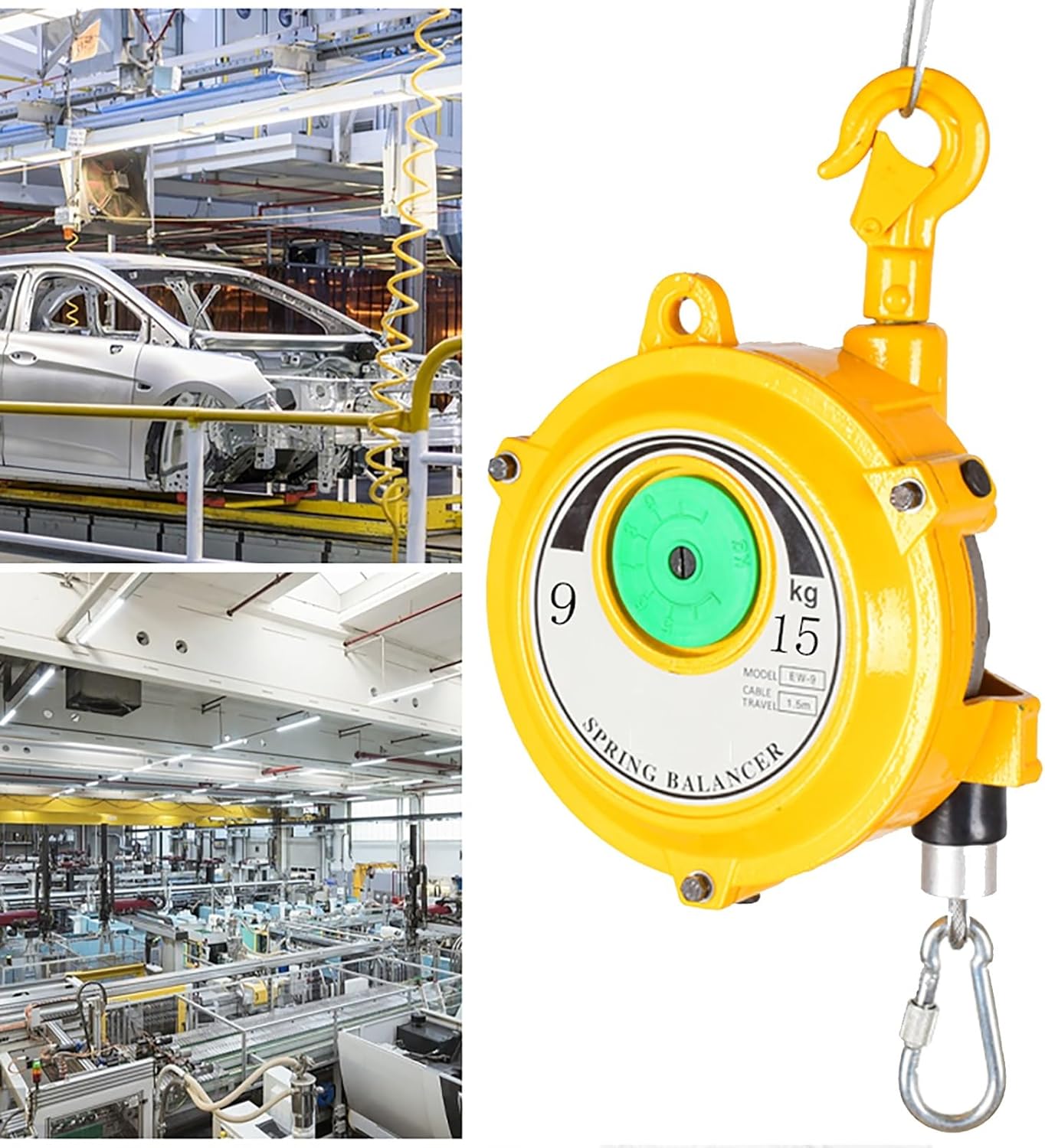 Amazon.co.jp: Spring Balancer, Retractable 1.5m Tool Holder - Easy Tool ...