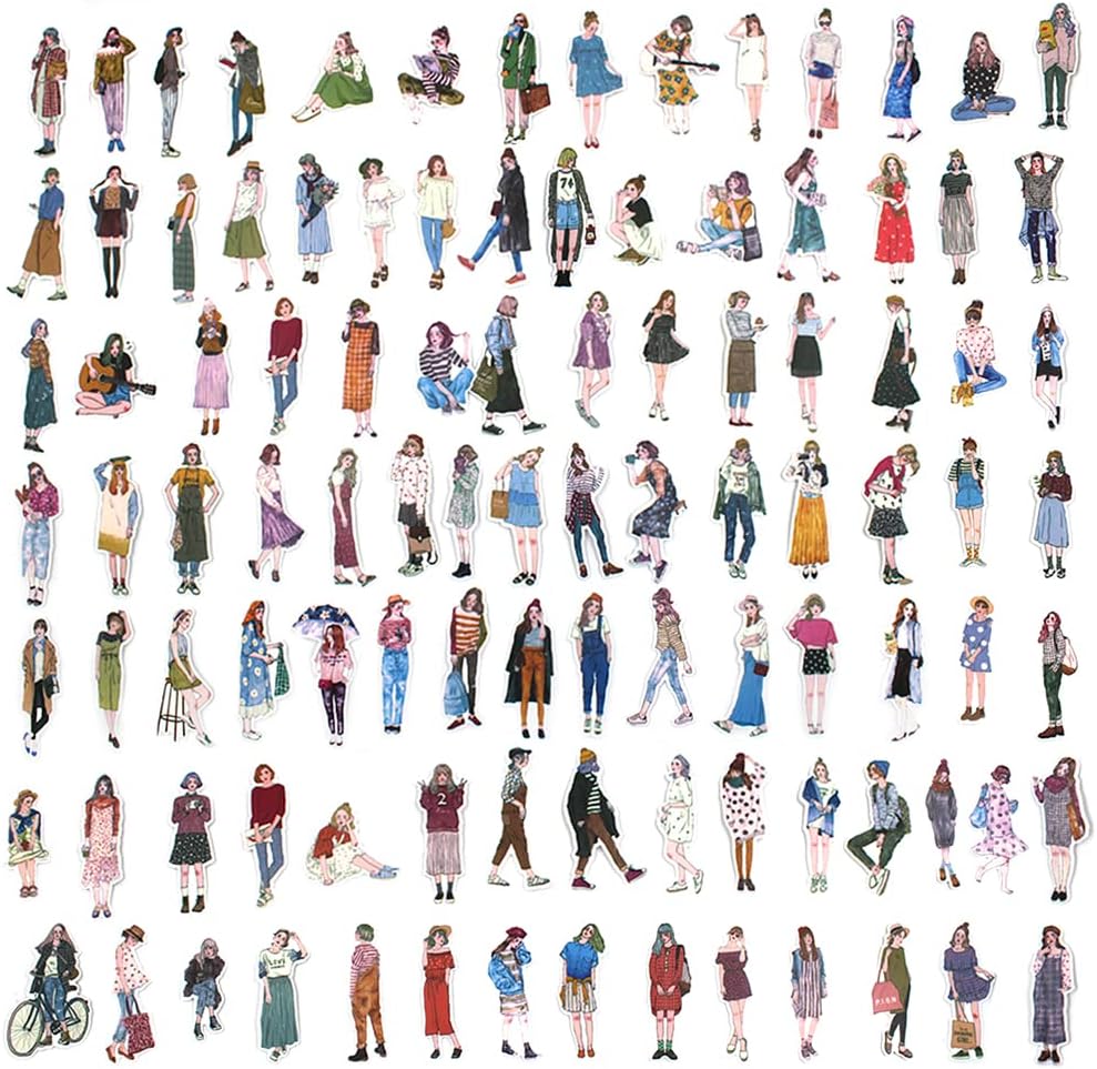 Amazon.com: FAYWARE People Stickers for Journaling - 318 Journaling ...