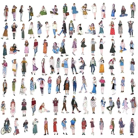 200pcs People Stickers, DaKuan People Stickers for Journaling ...