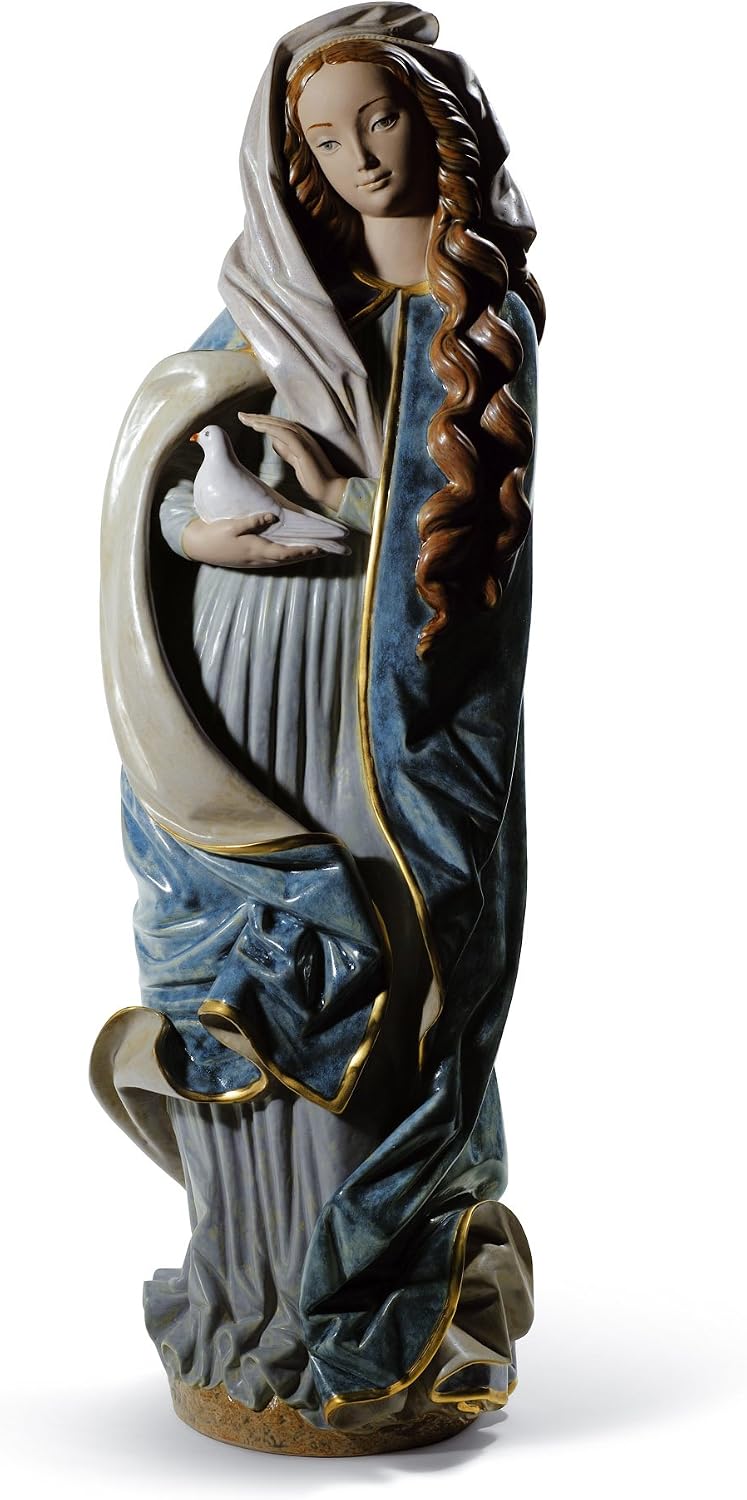 Amazon.com: Lladro Porcelain Gres Figurine Madonna with Dove Limited ...