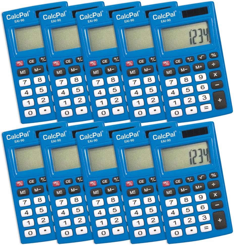 Amazon.com : EAI Education CalcPal EAI-90 Pocket Basic Calculator - Set ...