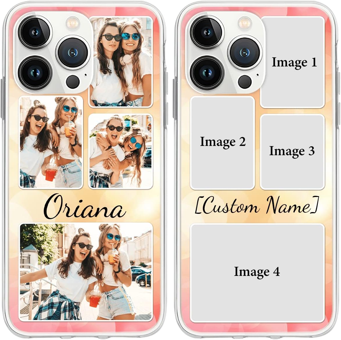 Amazon.com: ECOBOUC Personalized Sister Phone Cases Photos Custom Text ...