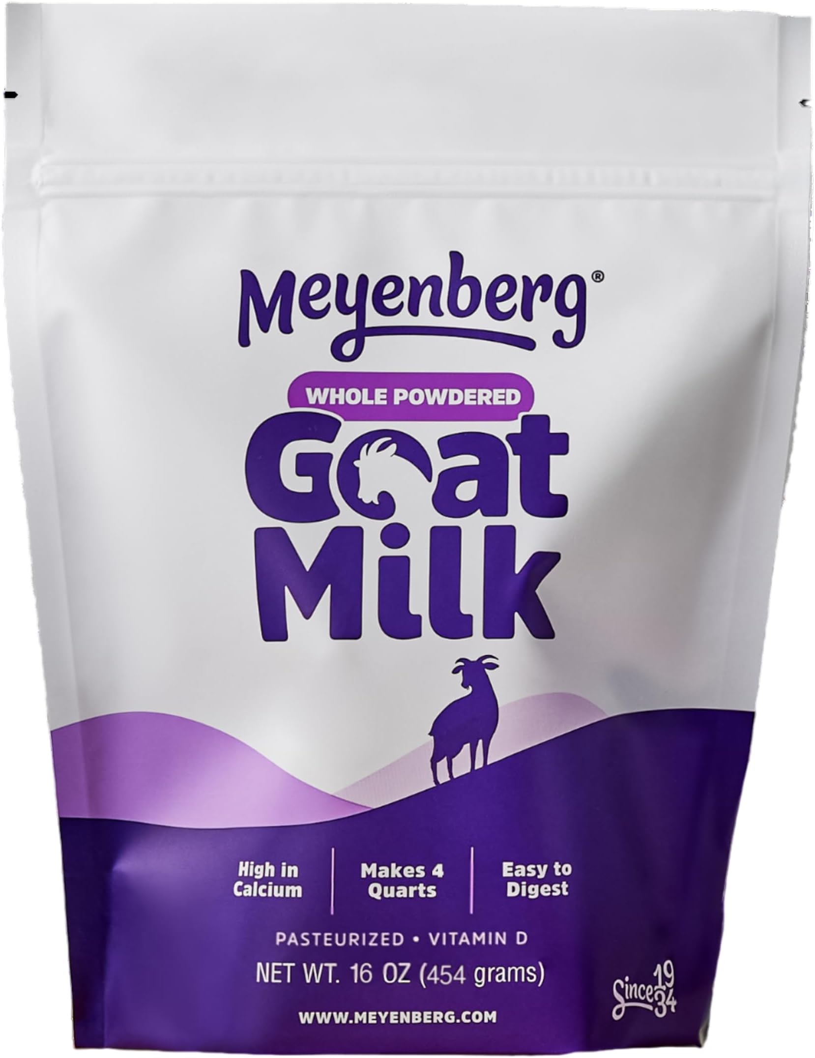 Amazon.com : Meyenberg Whole Powdered Goat Milk, 16oz pouch, Amazon ...