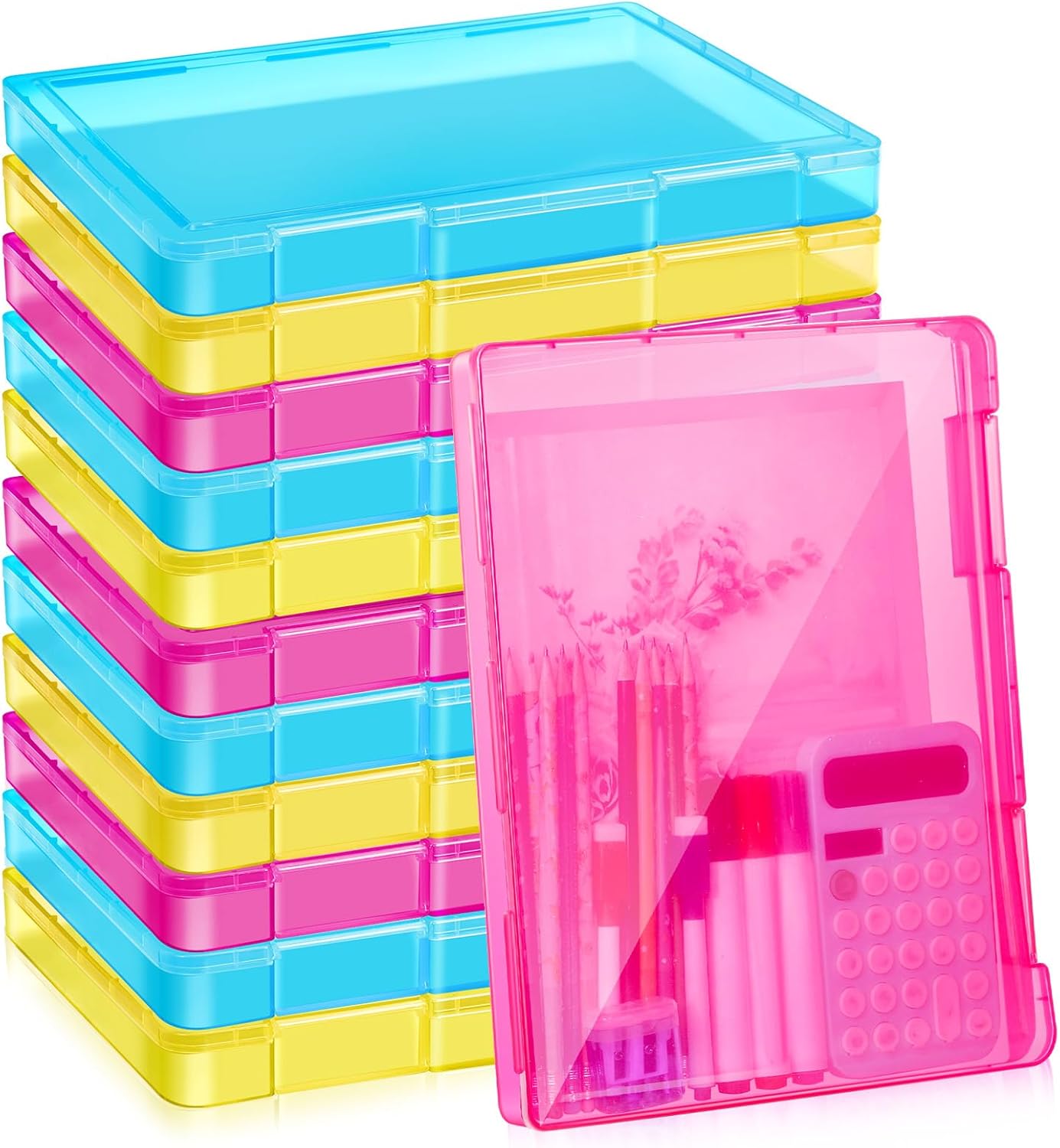 Amazon.com: CroBlissful 12 Pcs A4 Paper Storage Box File Portable ...