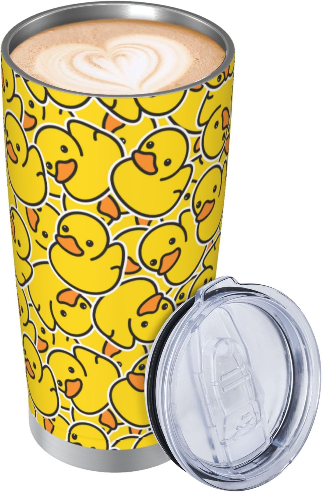 Amazon.com | Duck Tumbler, Cute Skinny Tumbler with Straw and Lid ...