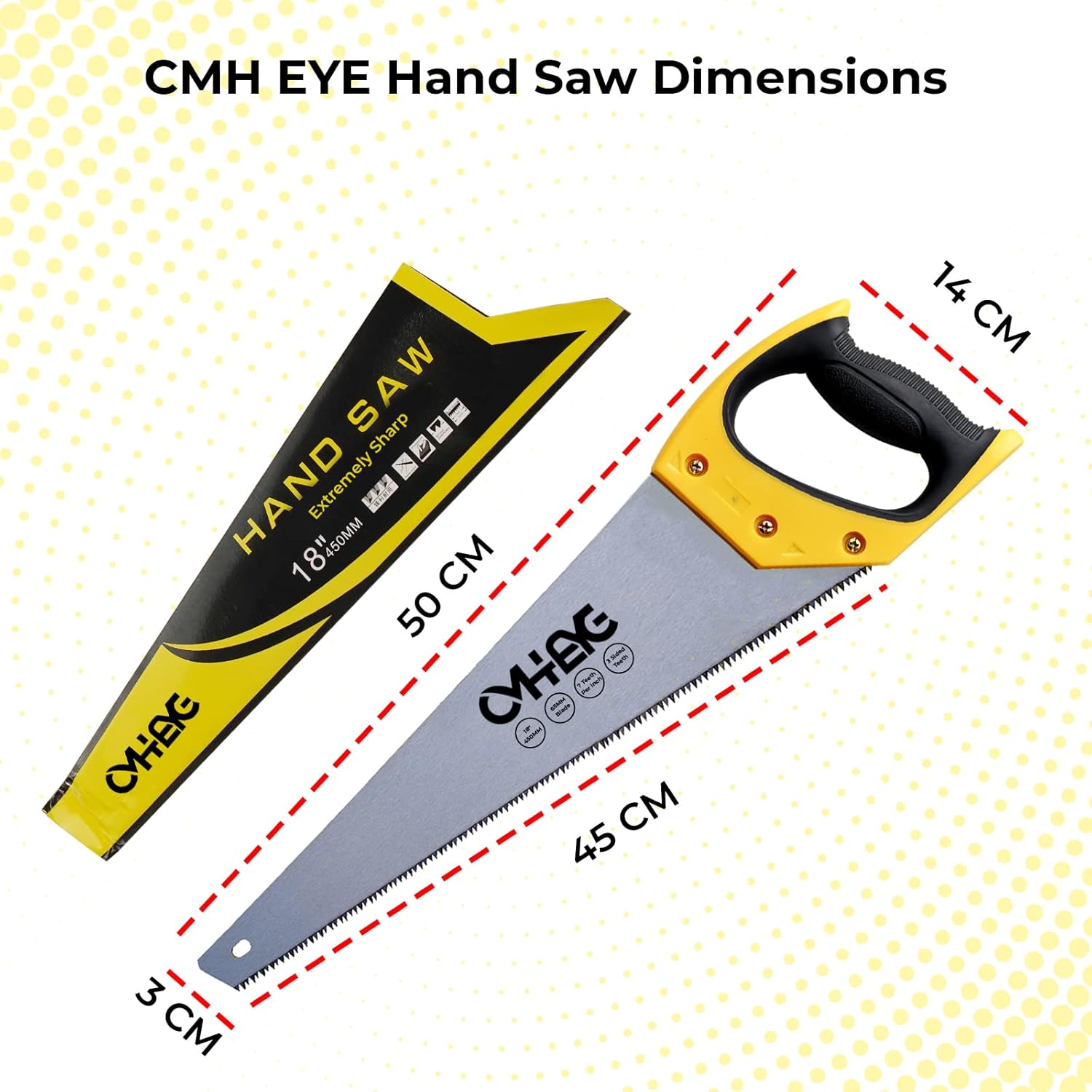 18 inches Pro Fine Hand Saw for Woodworking-Perfect Wood Saw – Ideal ...