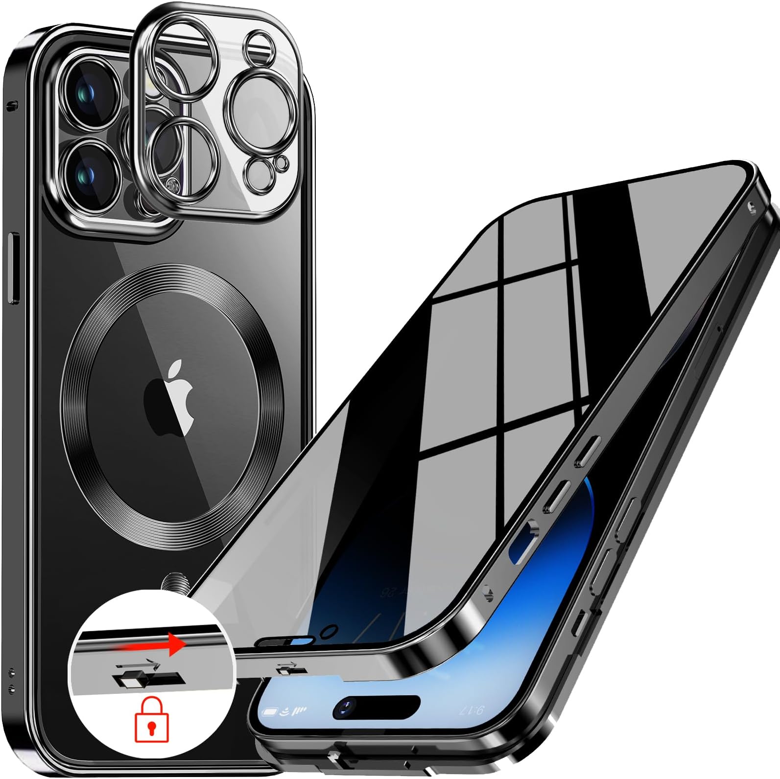 Amazon.com: Upholyee [CD Metal Ring & Automatic Pop-up Lock Magnetic ...