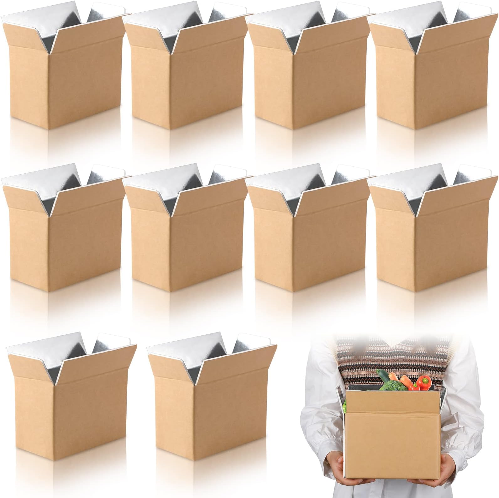 Amazon.com : Insulated Shipping Box Cold Chill Double Insulated Carton ...