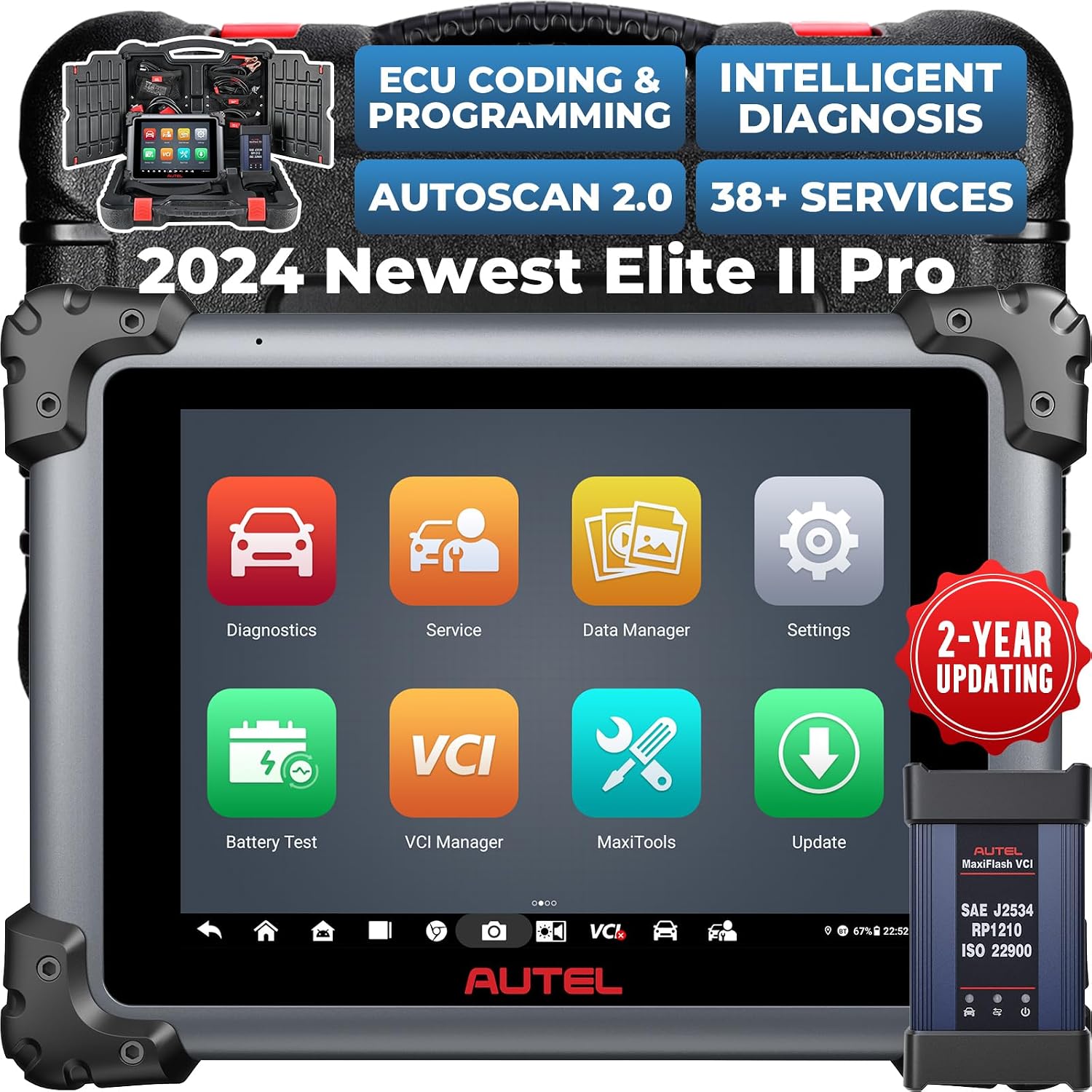Autel 2023 New MaxiSys Elite II Pro Scanner, 2 Years Free Update ($2590 ...