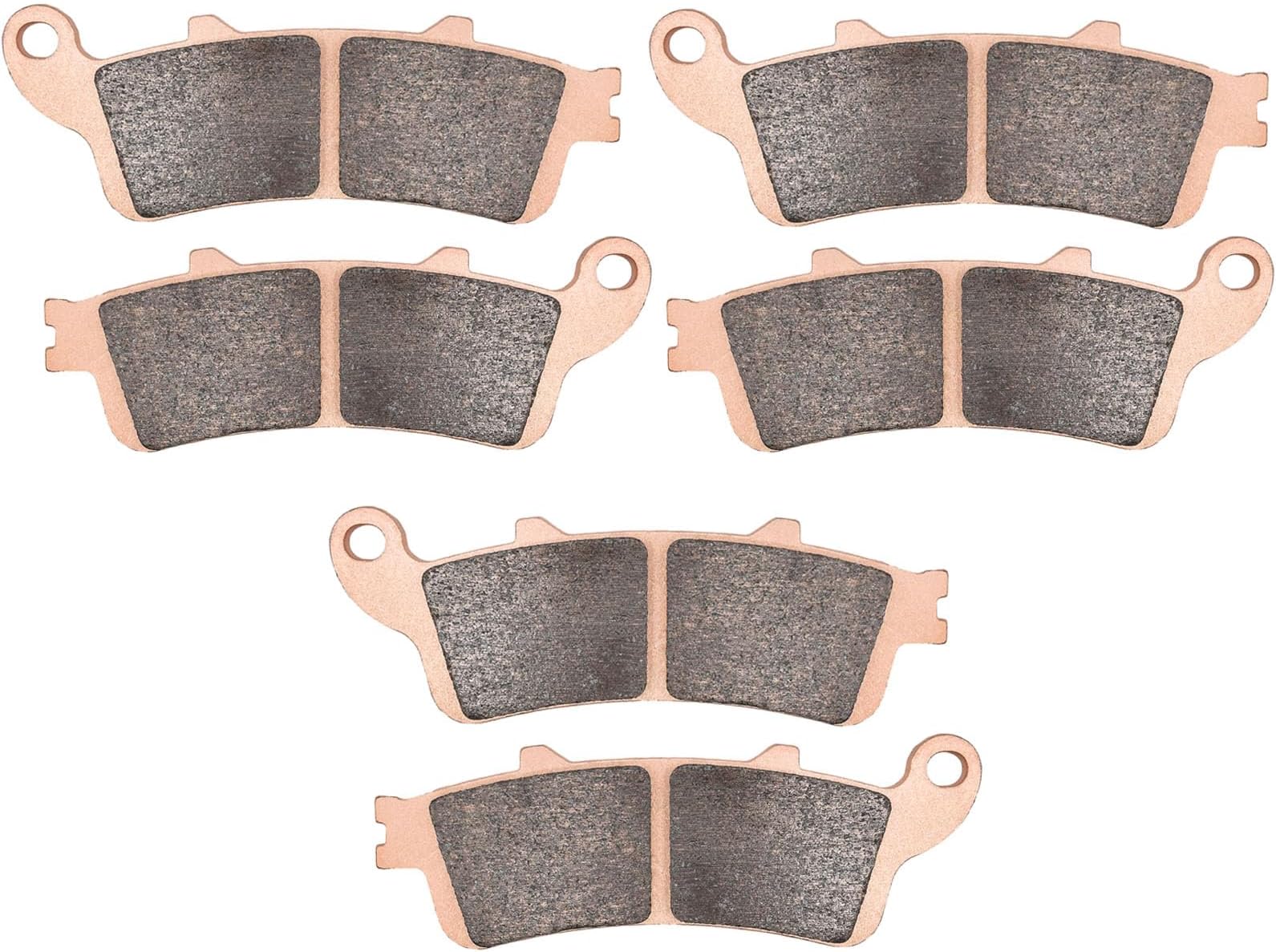 Amazon.com: AHL Sintered Front and Rear Brake Pads Set for Honda GL1800 ...