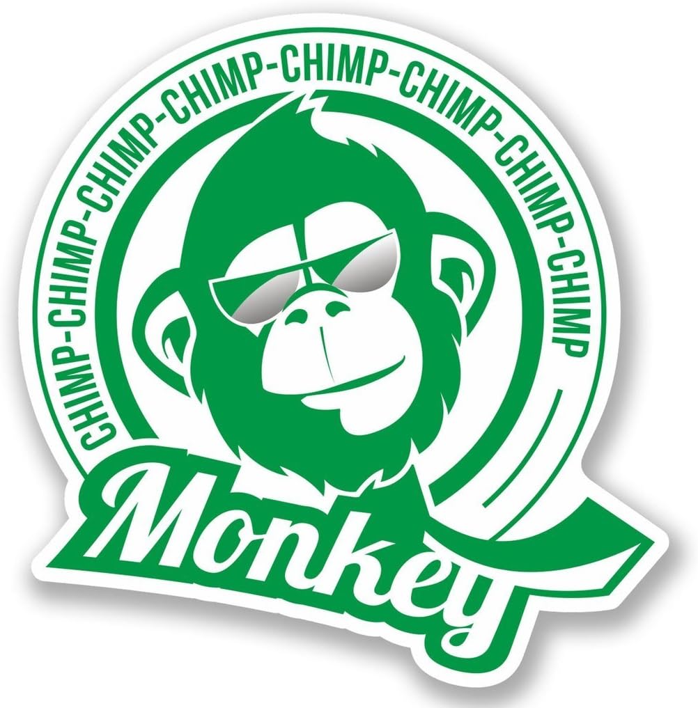 Amazon.com: 2 x 10cm/100mm Monkey Window Cling Sticker Car Van ...