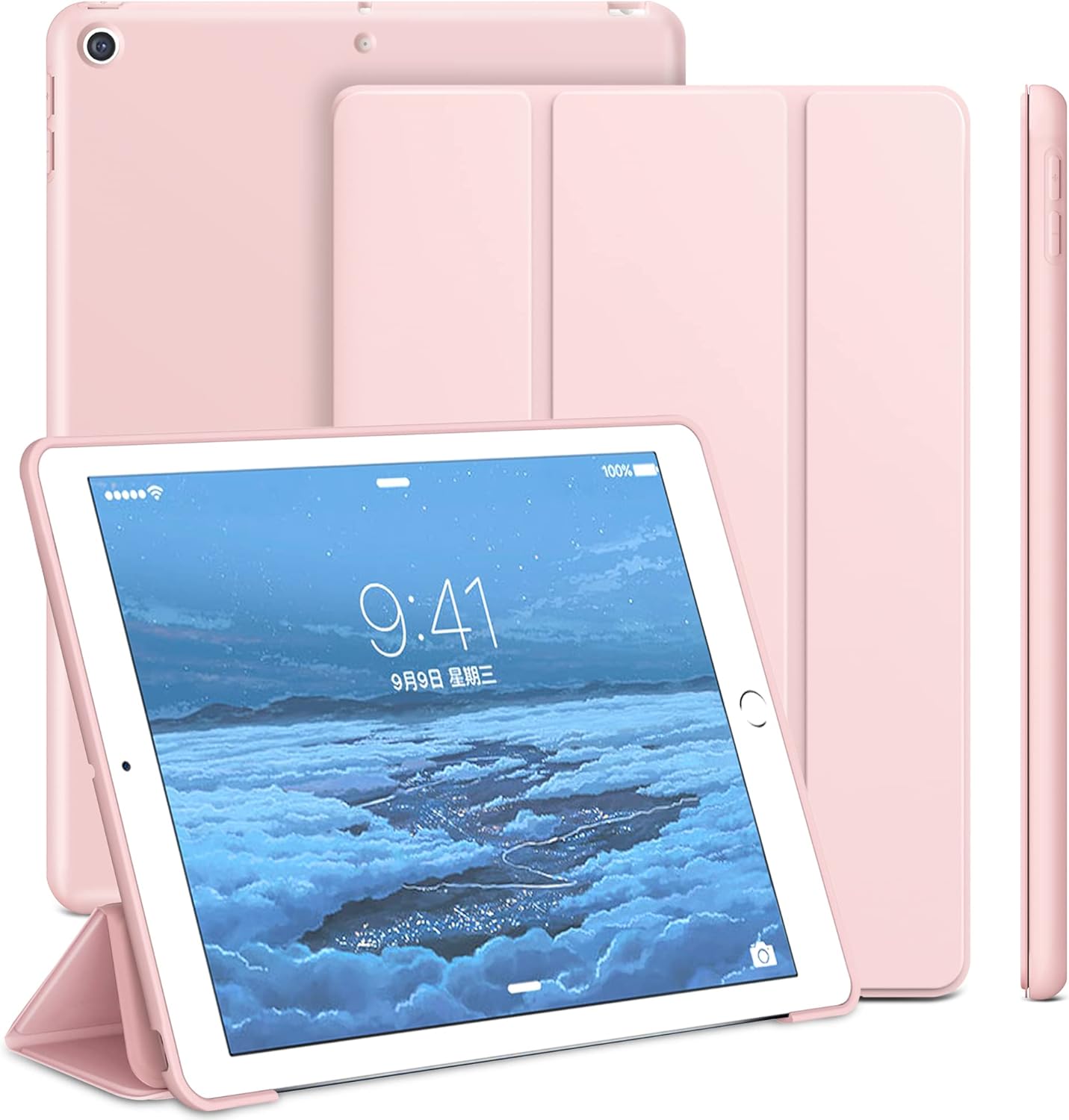 ProtUTab Case Compatible with iPad 7/8/9th Generation, Slim Trifold ...