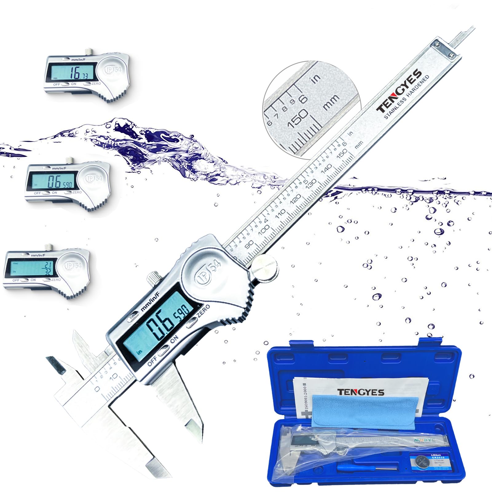 Snapklik.com : Digital Caliper Micrometer Measuring Tool - 6 Inch ...