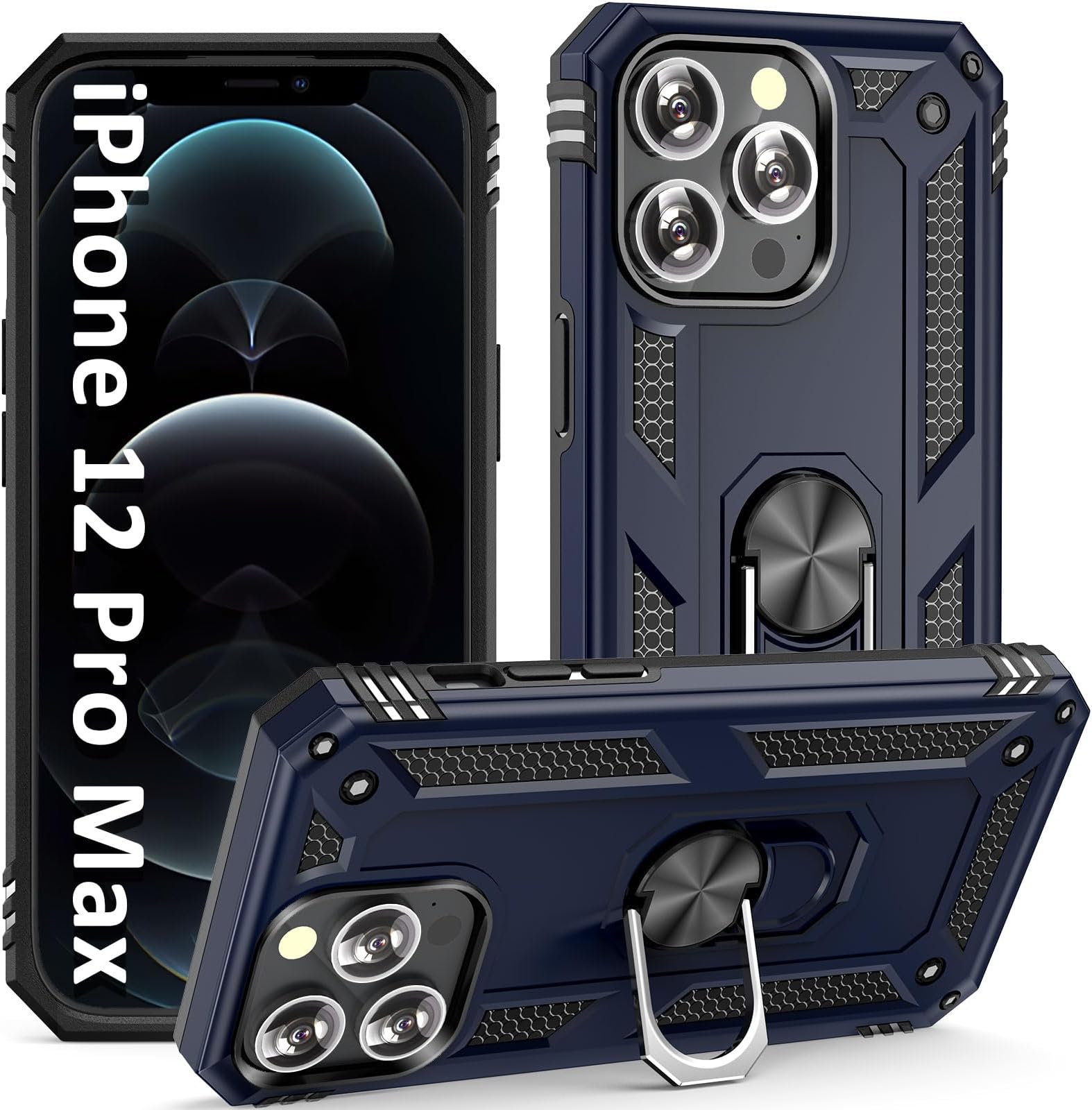 Amazon.com: CloudValley for iPhone 12 Pro Max Case with Camera Cover ...