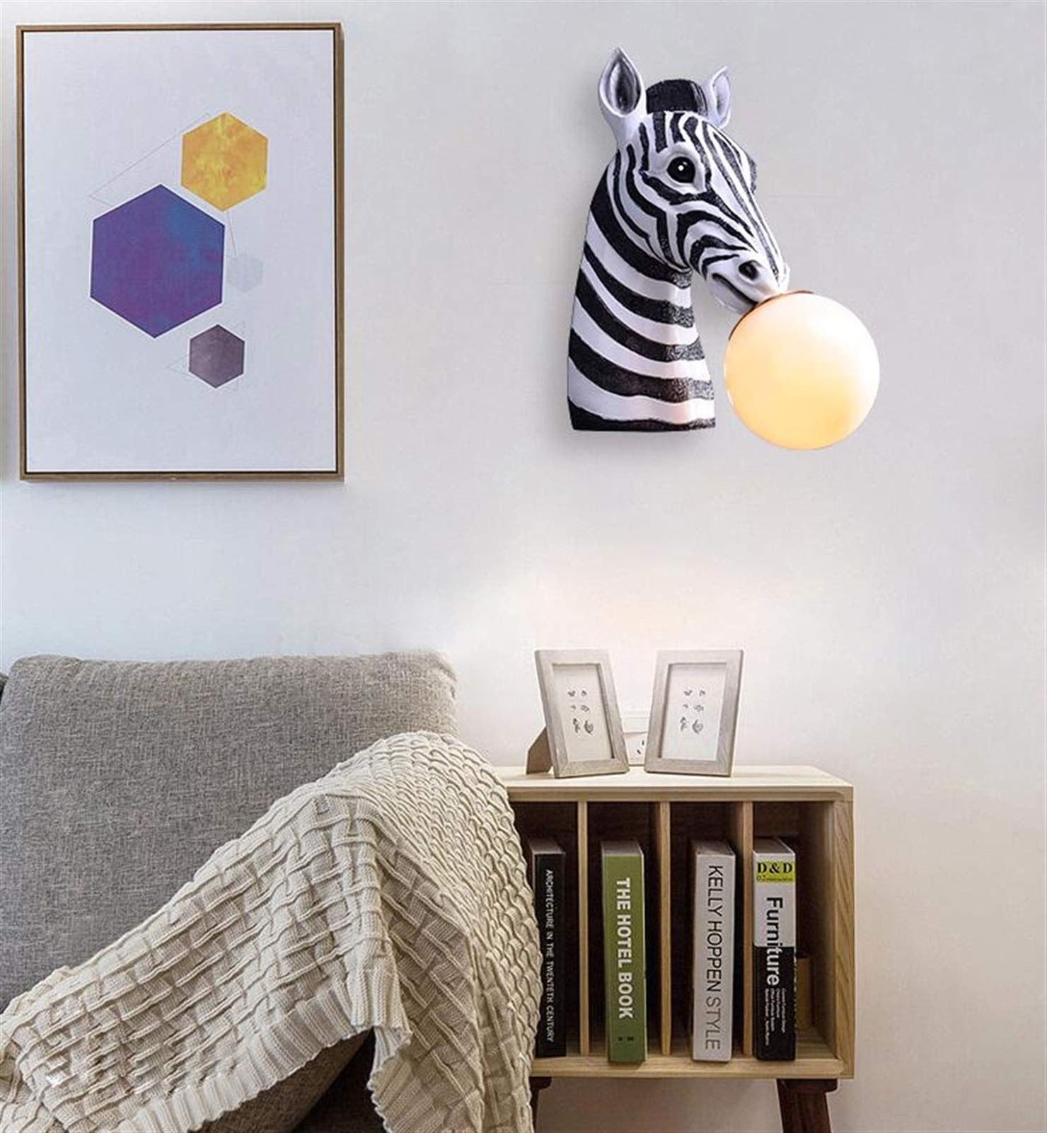 Black Zebra Wall Sconces