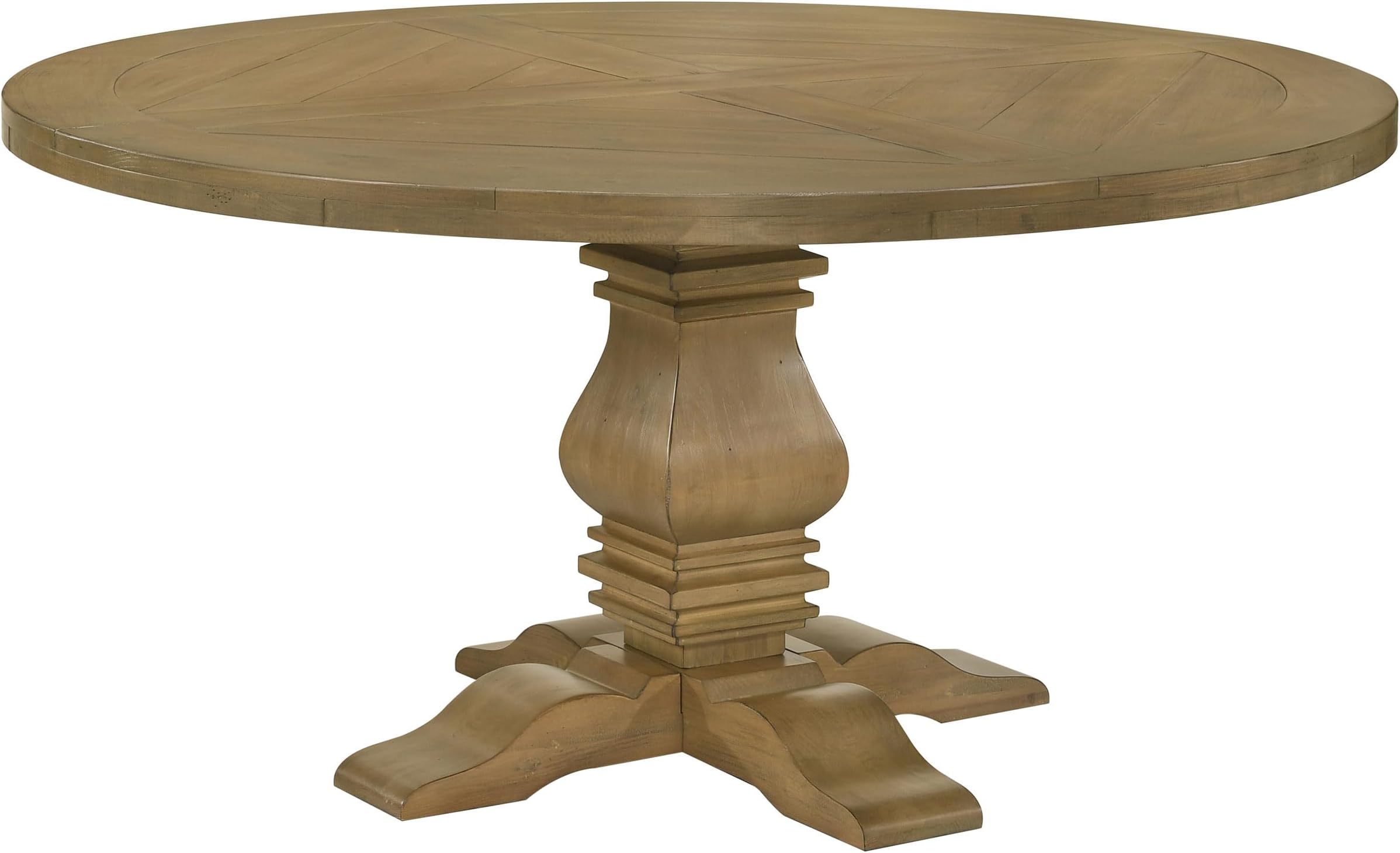 Amazon.com - Modway Lippa 60 Inch Round Wood Dining Table with Metal ...
