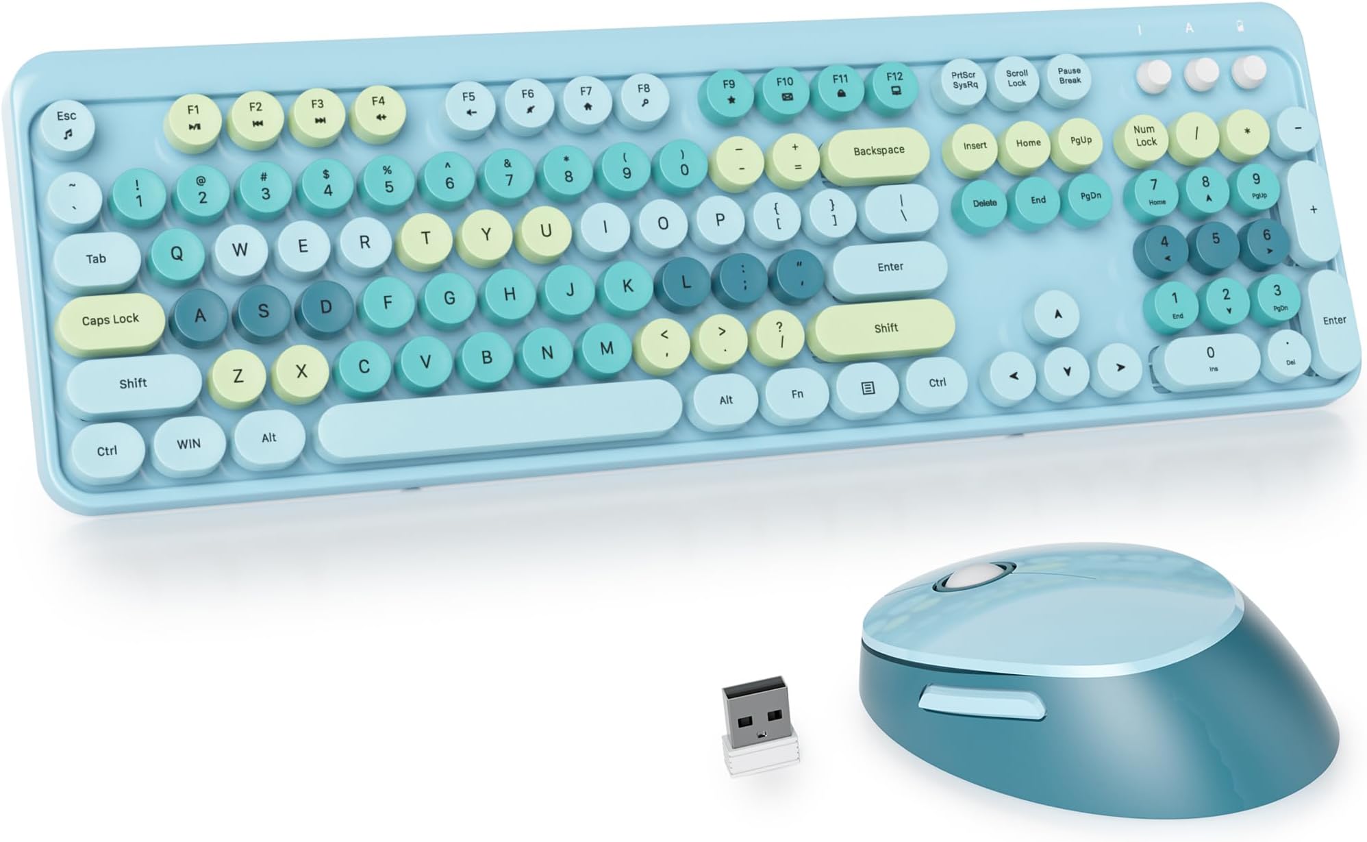 Amazon.com: Wireless Keyboard and Mouse, 2.4 GHz Wireless Keyboard and ...