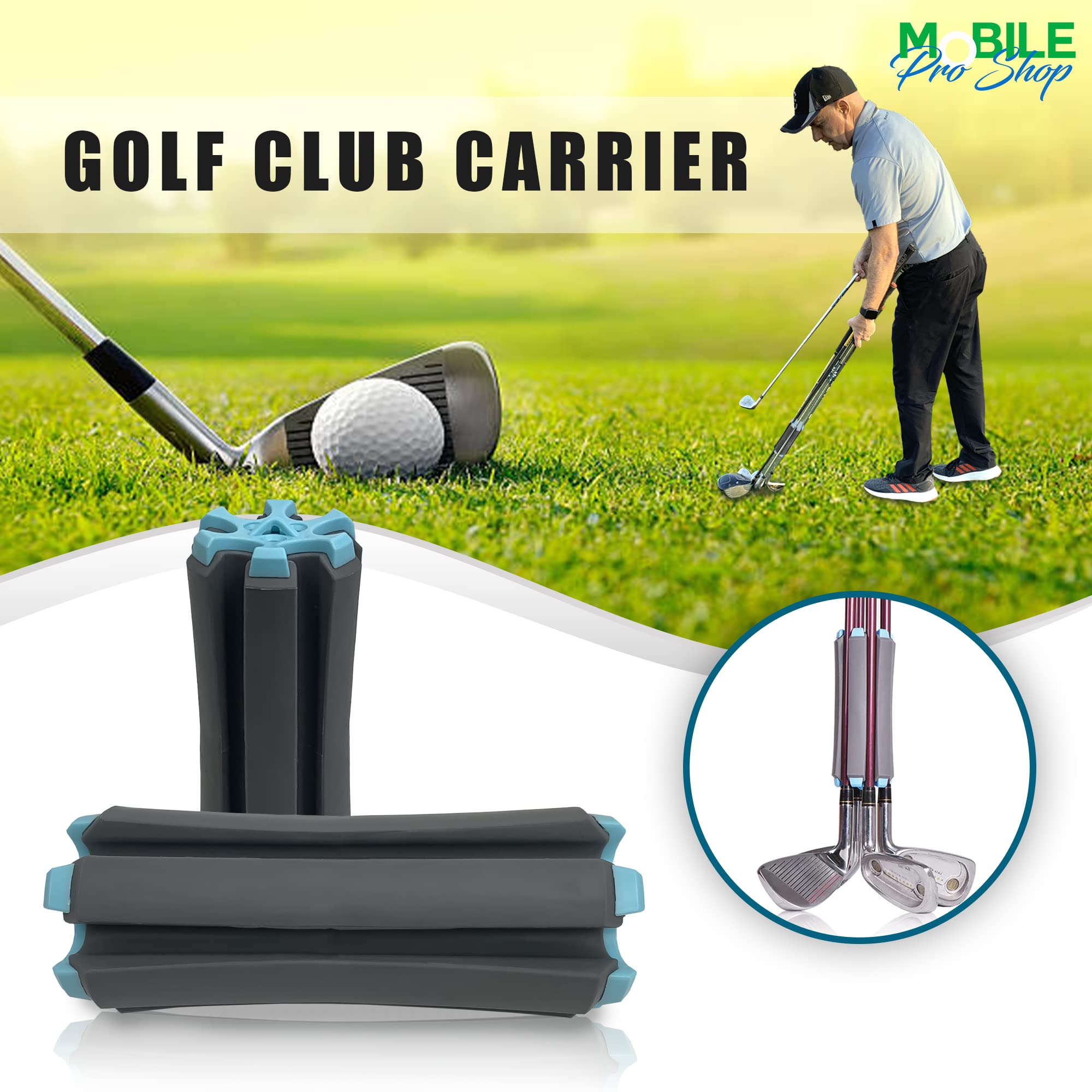 Snapklik.com : Mobile Pro Shop Golf Club Carrier Holds Up To 6 Golf ...