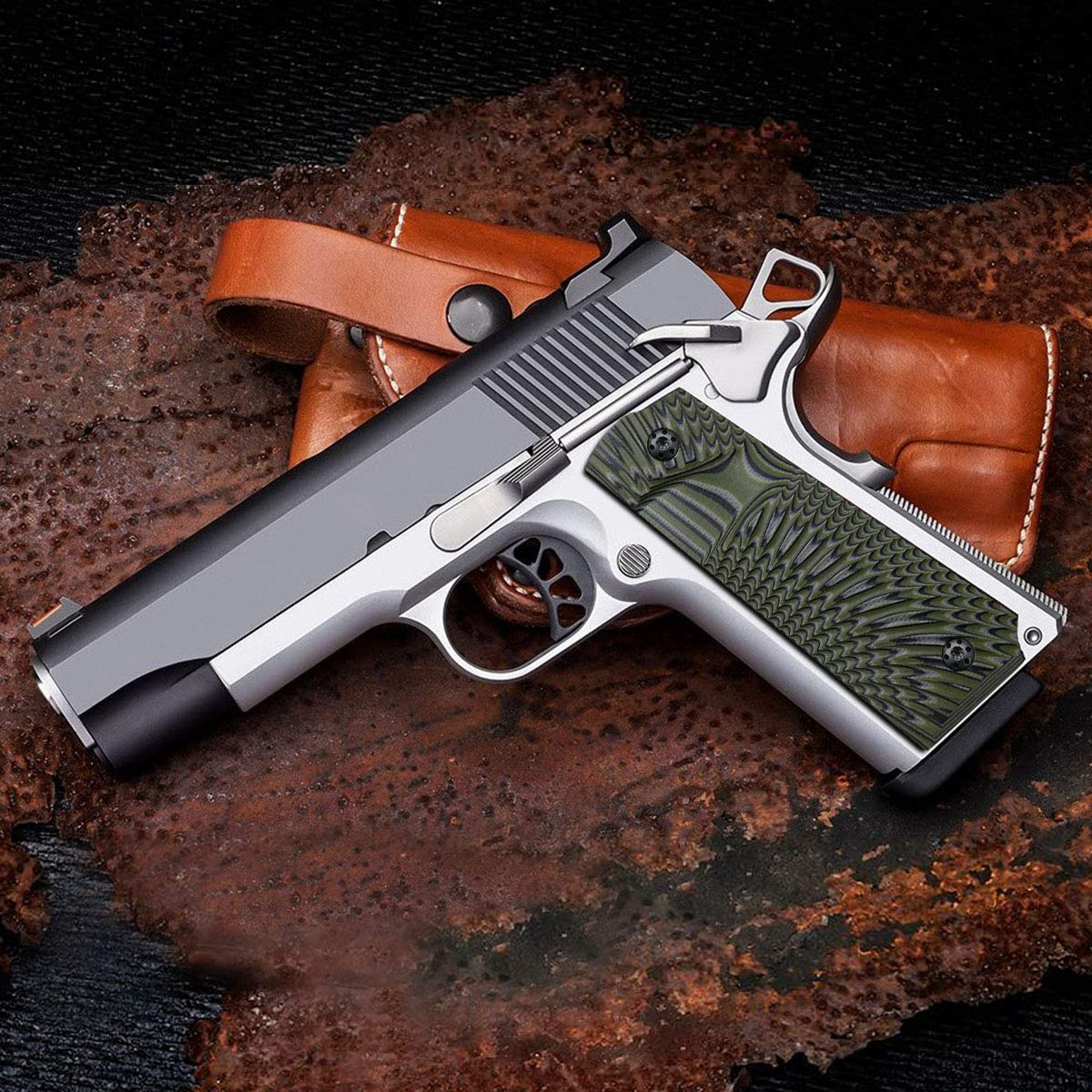 Snapklik.com : 1911 Full Size G10 Grips, Screws Included, Big Scoop ...