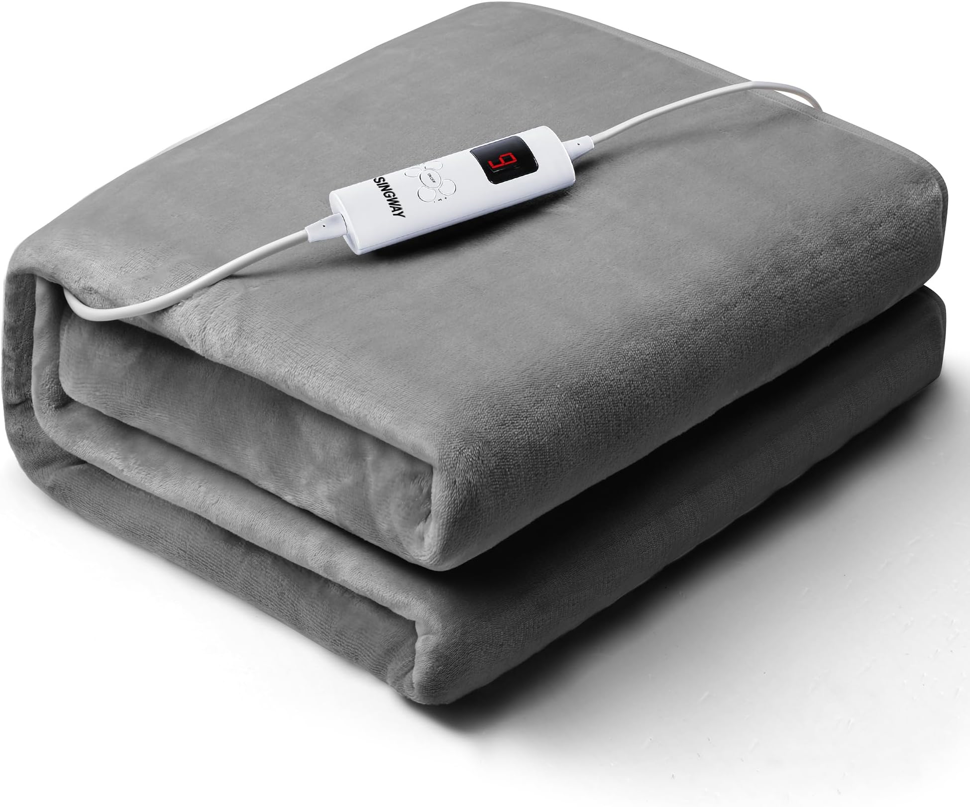 Amazon | Ilake 電気毛布 掛け敷き兼用 160x130cm フランネル 2/4/6/8時間タイマー 6段階温度調節 過熱保護 ...