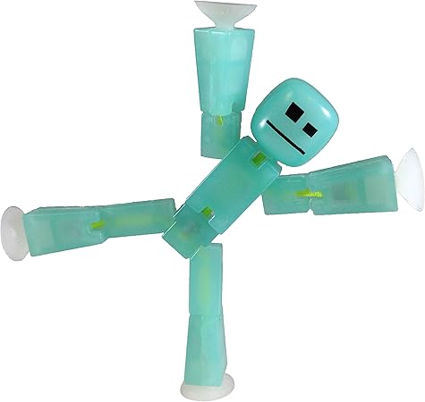 Stikbot, Translucent Light Green Stikbot Action Figure [Glows In the ...