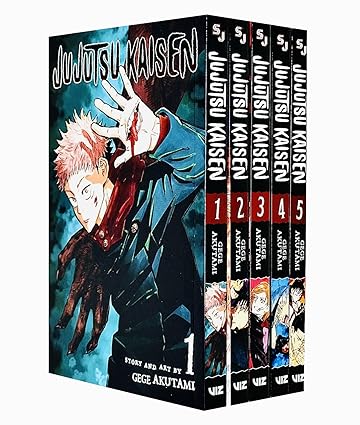 Jujutsu Kaisen Series Vol 1-5 Books Collection Set By Gege Akutami ...