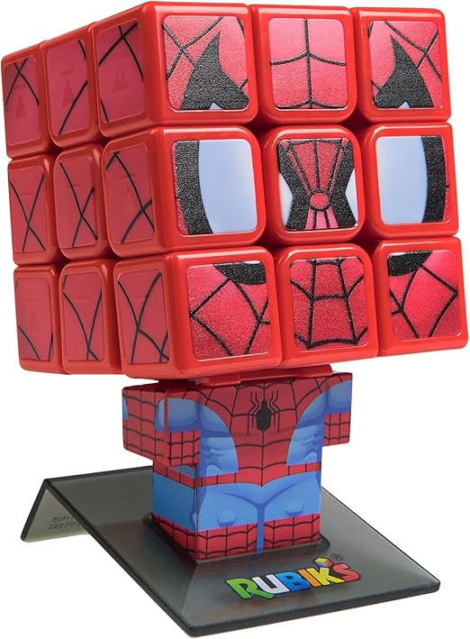 IDEAL | Rubik's Cubers Collectible Spider-Man Cube: fully solvable 3x3 ...
