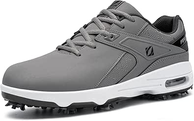 Fenlern Men's Golf Shoes Spiked Waterproof Comfortable Air Cushion F006 : Amazon.ca: Clothing ...