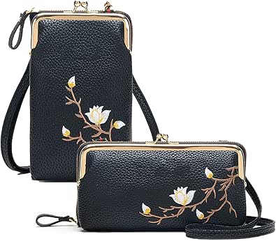 Amazon.com: Indefinitet Women Sling Cross-Body Wallet with Mobile Cell ...