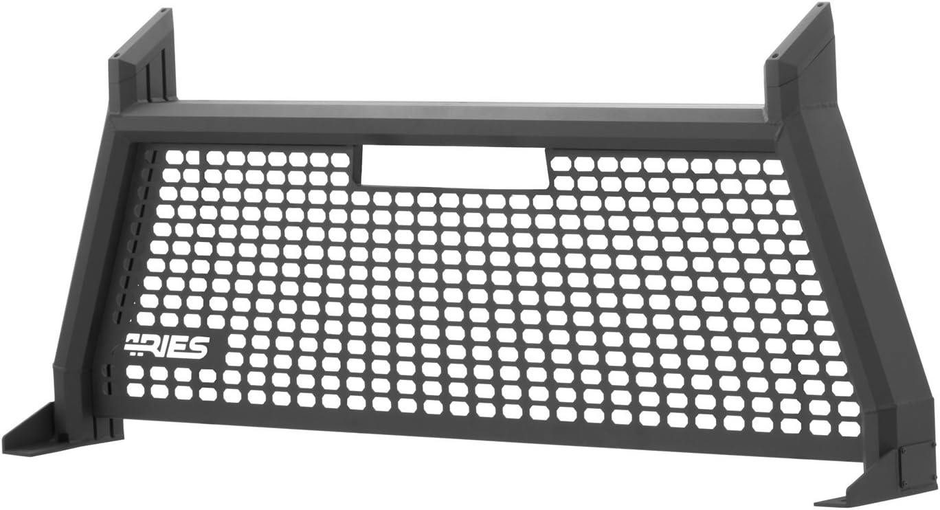 Amazon.com: ARIES 1110207 AdvantEDGE Chrome Aluminum Truck Headache ...