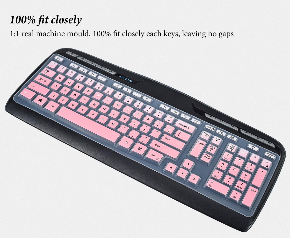 Snapklik.com : Keyboard Cover For MK320 MK330 K330 Wireless Desktop ...