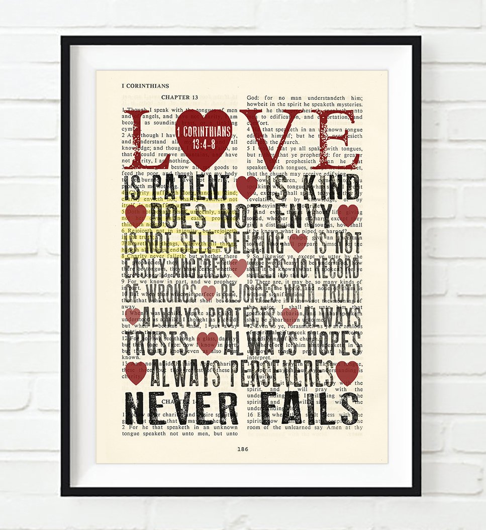 1 Corinthians 13, Song of Solomon 34, Ruth 116, 1 Corinthians 1614 Art ...