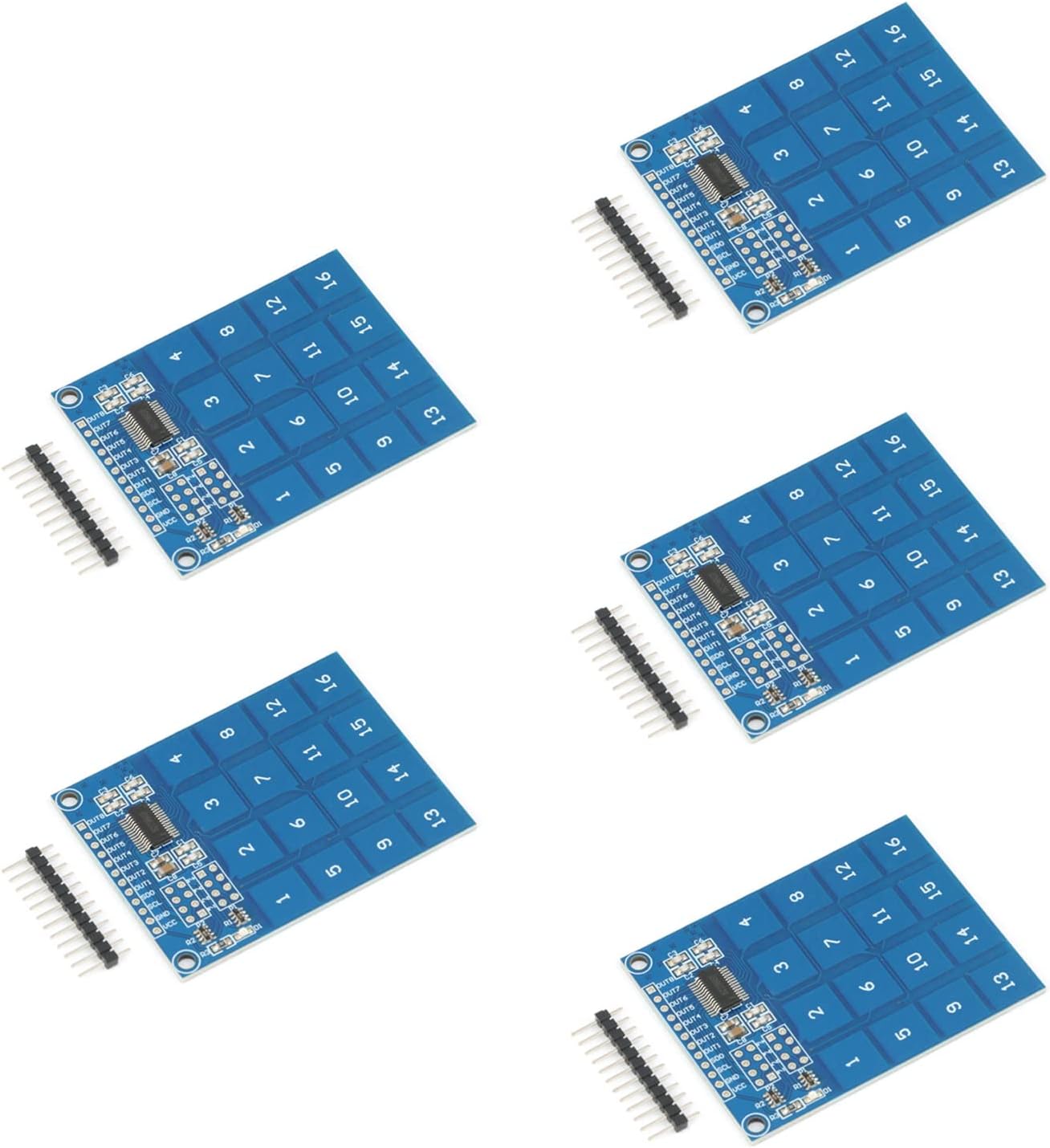 Amazon.com: JESSINIE 5Pcs TTP229 16 Channel Touch Sensor Module TTP229 ...