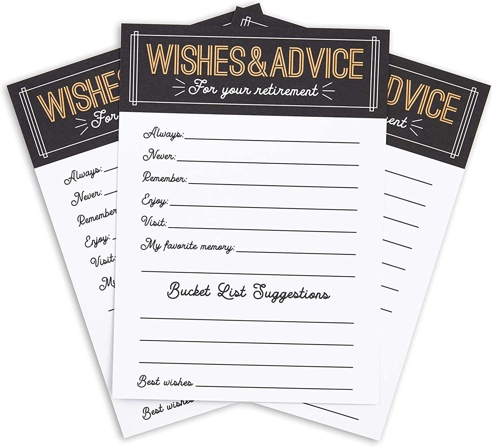 Amazon.com: WAN2TLK 60PCS Retirement Card, Happy Wishes Card Box, Well ...