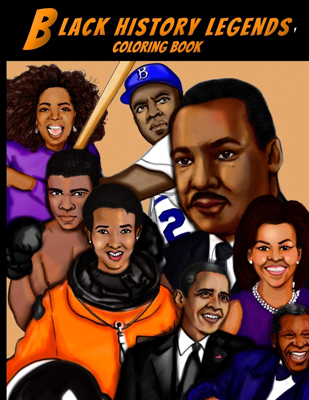 Black History Legends Coloring Book: A relaxing and educational Black ...