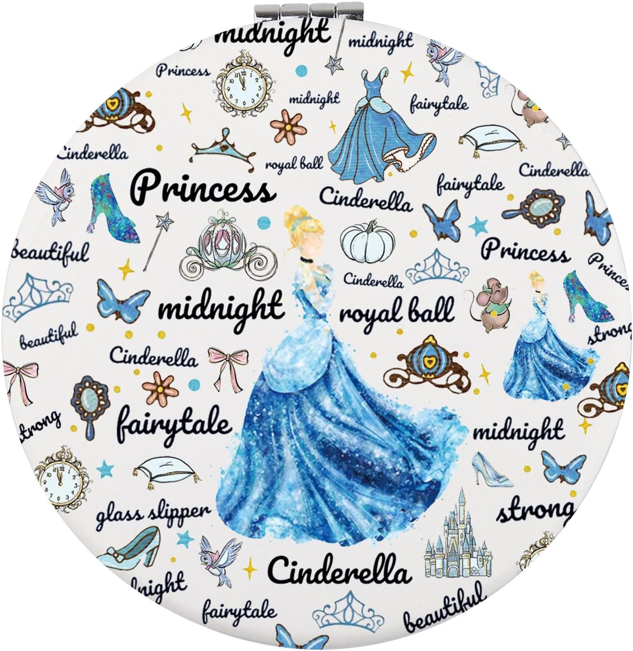 Amazon.com: LQRI Princess Cinderella Compact Mirror Fairy Tales ...