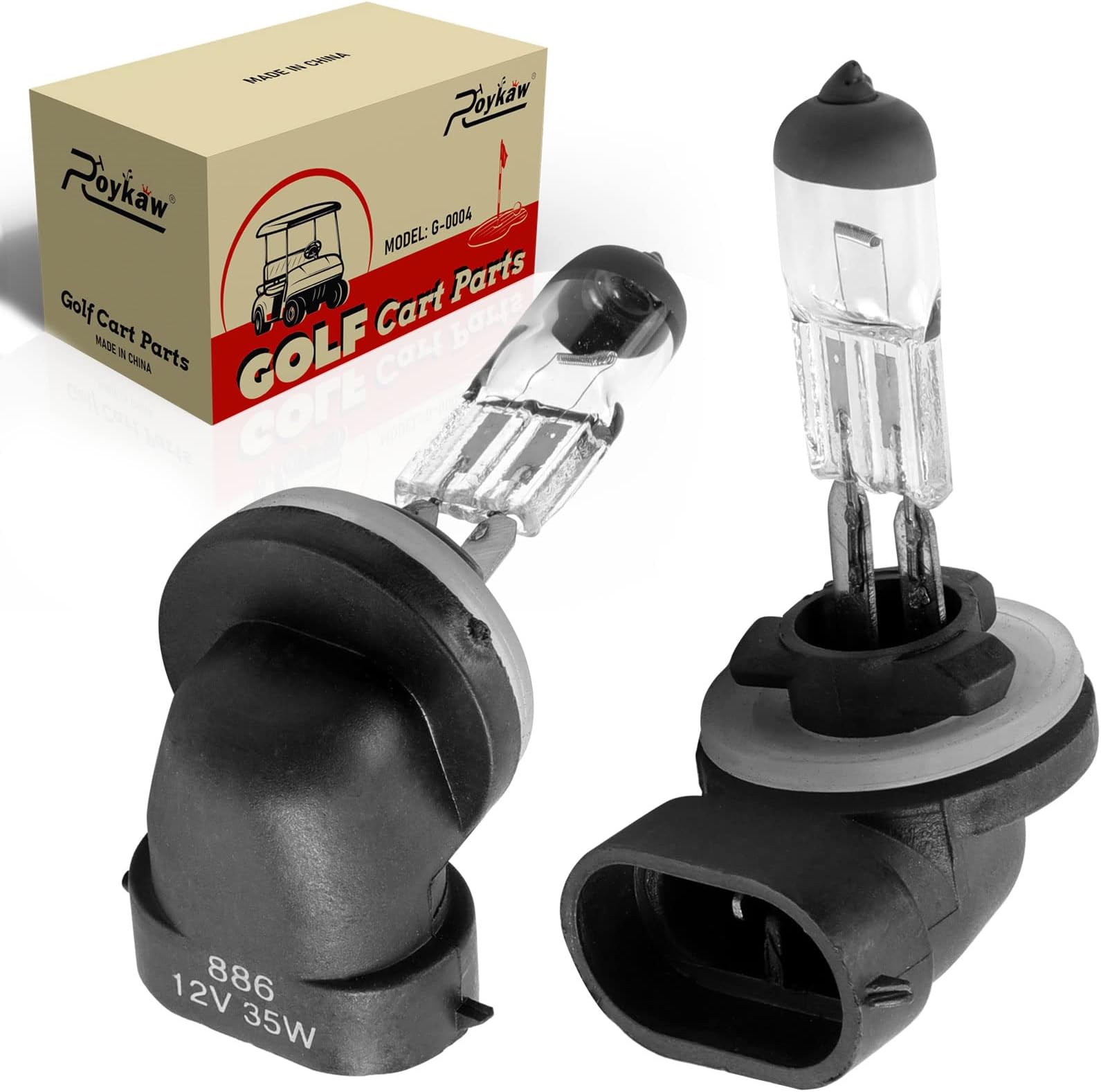 Amazon.com: Roykaw Golf Cart Halogen Headlight Bulb for Club Car DS ...