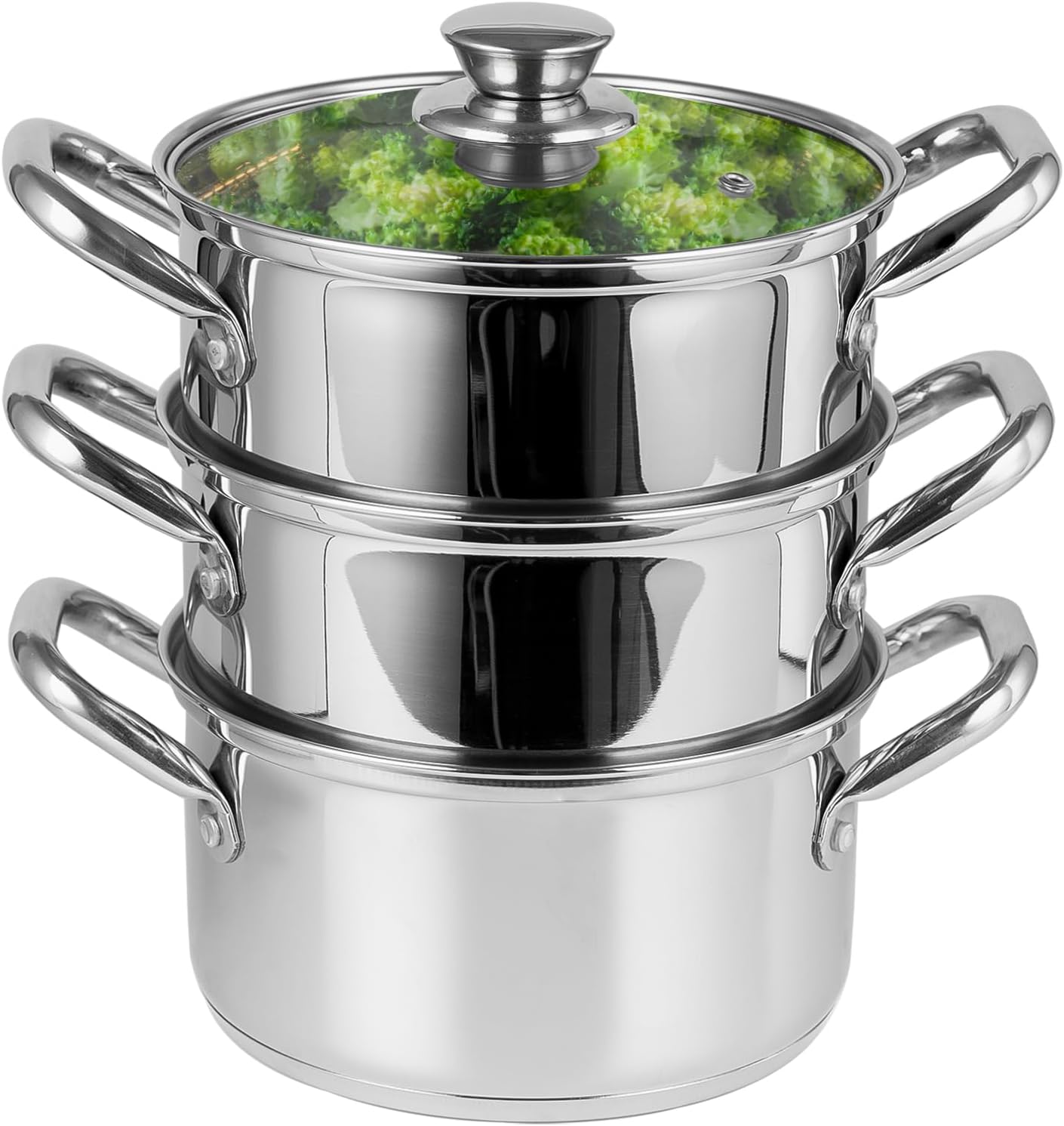 Innoteck Essentials 20cm Stainless Steel Steamer Set - Three Multiple ...