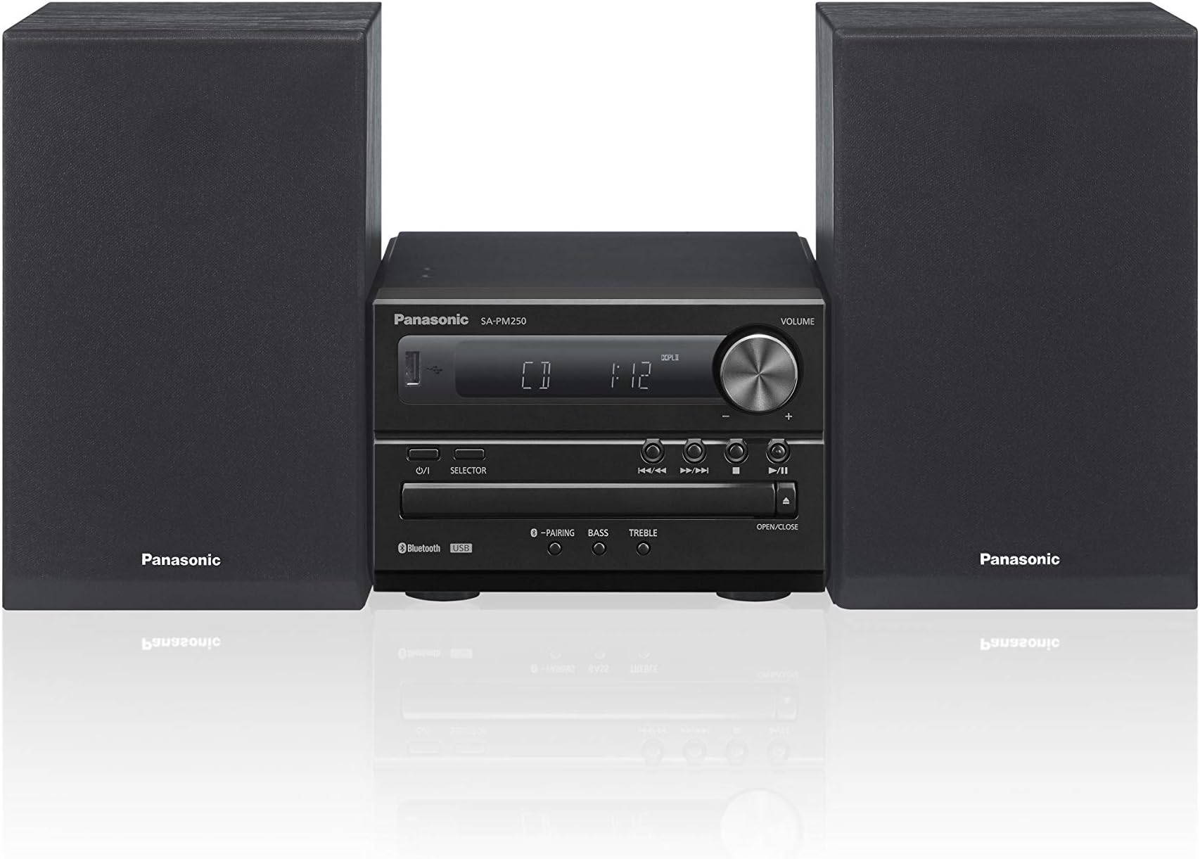 Panasonic, SC-HC212EG, 2-Channel Micro Hi-Fi System, 20 W, Digital ...