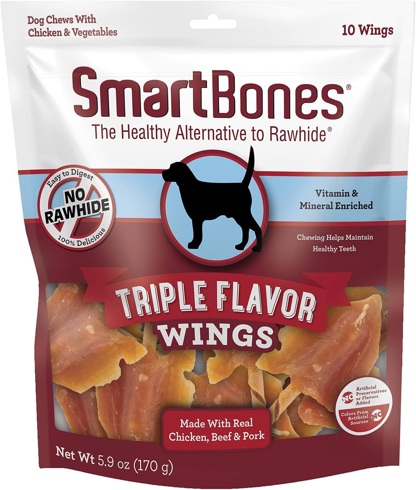 Amazon.com : (3 Pack) SmartBones Vegetable and Chicken Mini Bones with ...