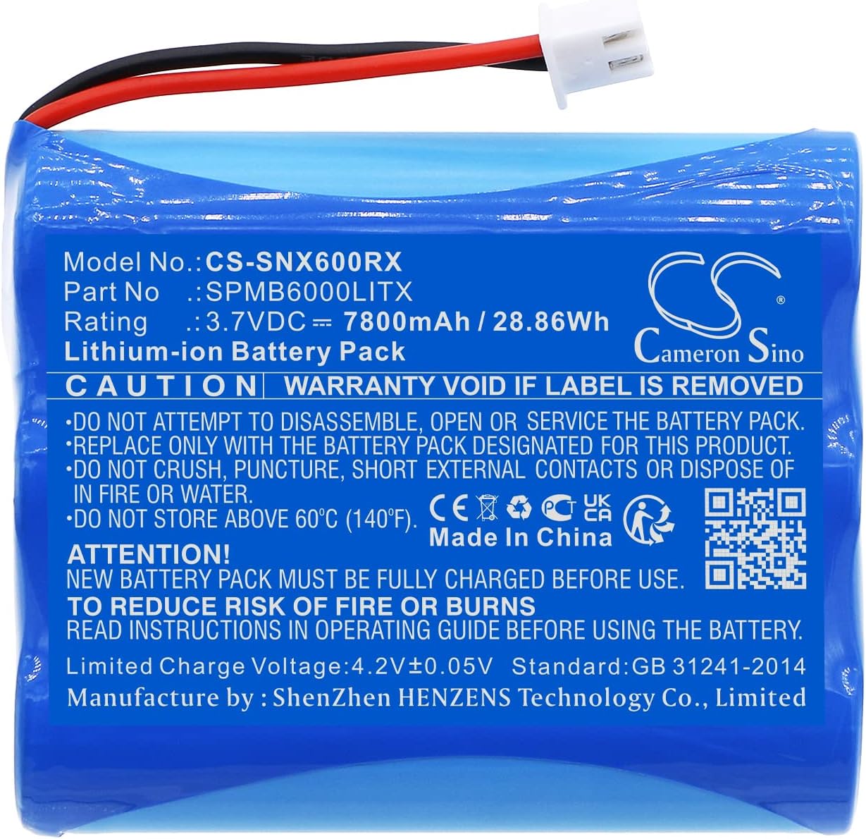 Amazon.com: Spektrum 3.7V 6000mAh 1S Transmitter Battery: iX12/NX6/NX8 ...