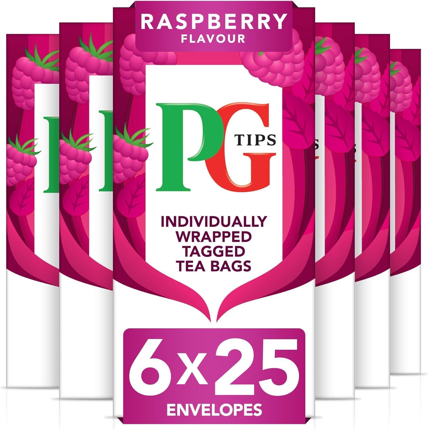PG Tips Raspberry Leaf Tea Bags - Bulk, Individually Wrapped ...