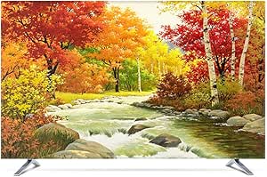 Amazon.com: TV Cover Quality Polyester Fabric High Definition Printing ...