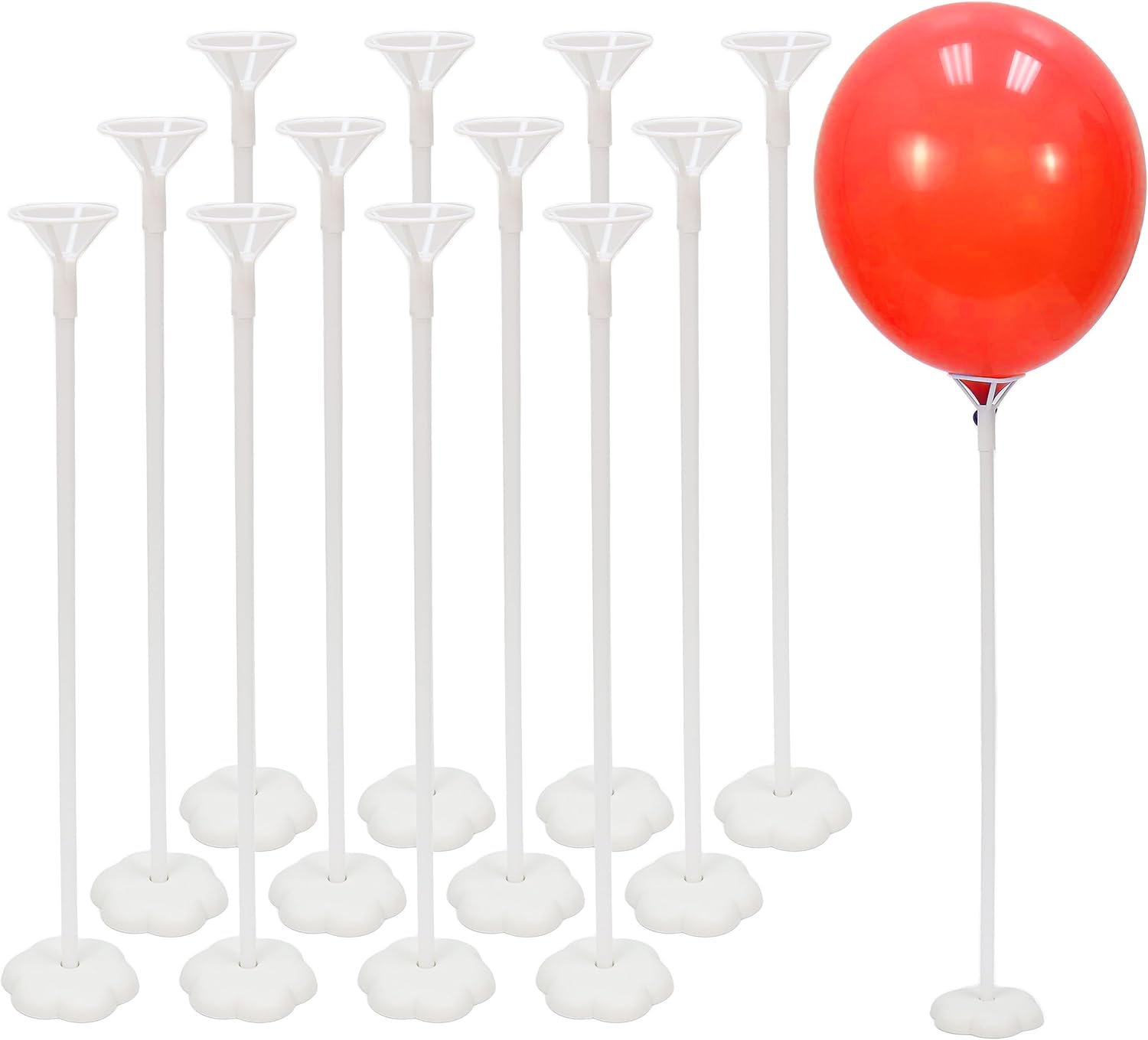 Amazon.com: GIFTEXPRESS Balloon Stand, 12 Sets 17" Balloon Sticks with ...
