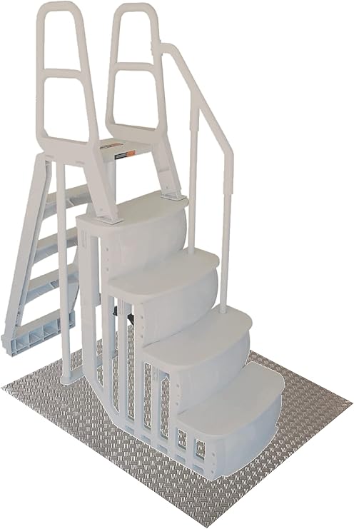 Amazon.com : Main Access Smart Step Above Ground Pool Entry System with ...