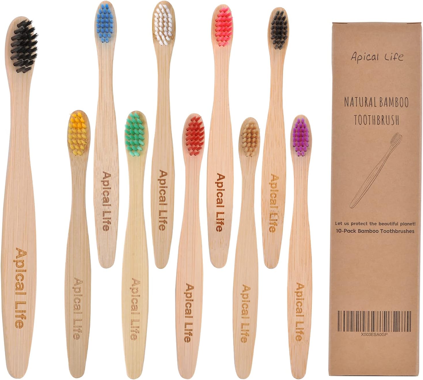 Amazon.com : Virgin Forest Bamboo Toothbrush, Biodegradable Toothbrush ...