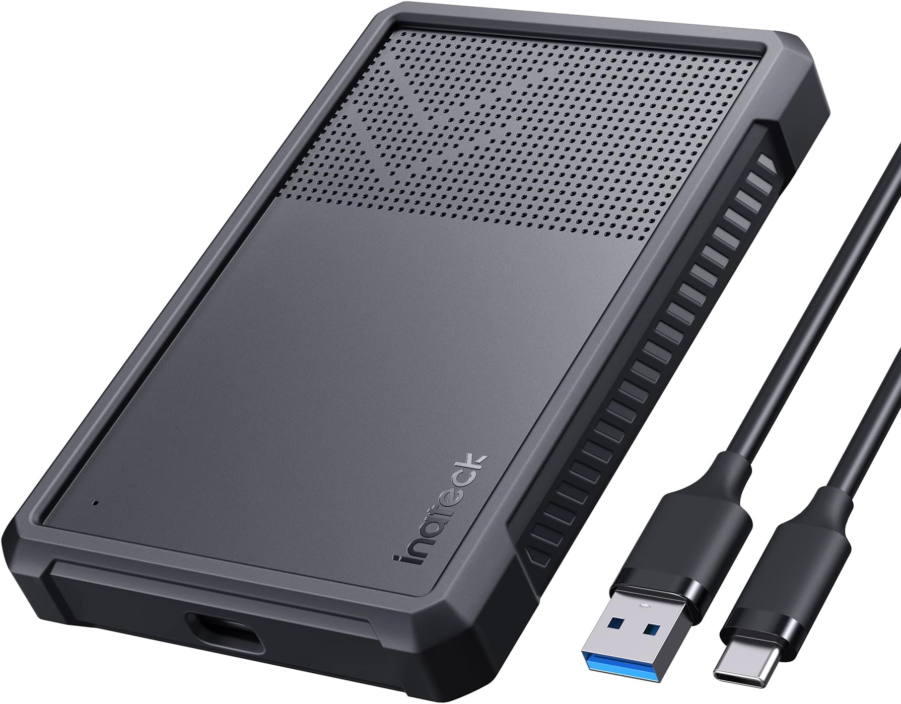 Inateck Case HDD 2.5 SATA USB 3.2 Gen 2 con Custodia in Silicone, 6Gbps ...