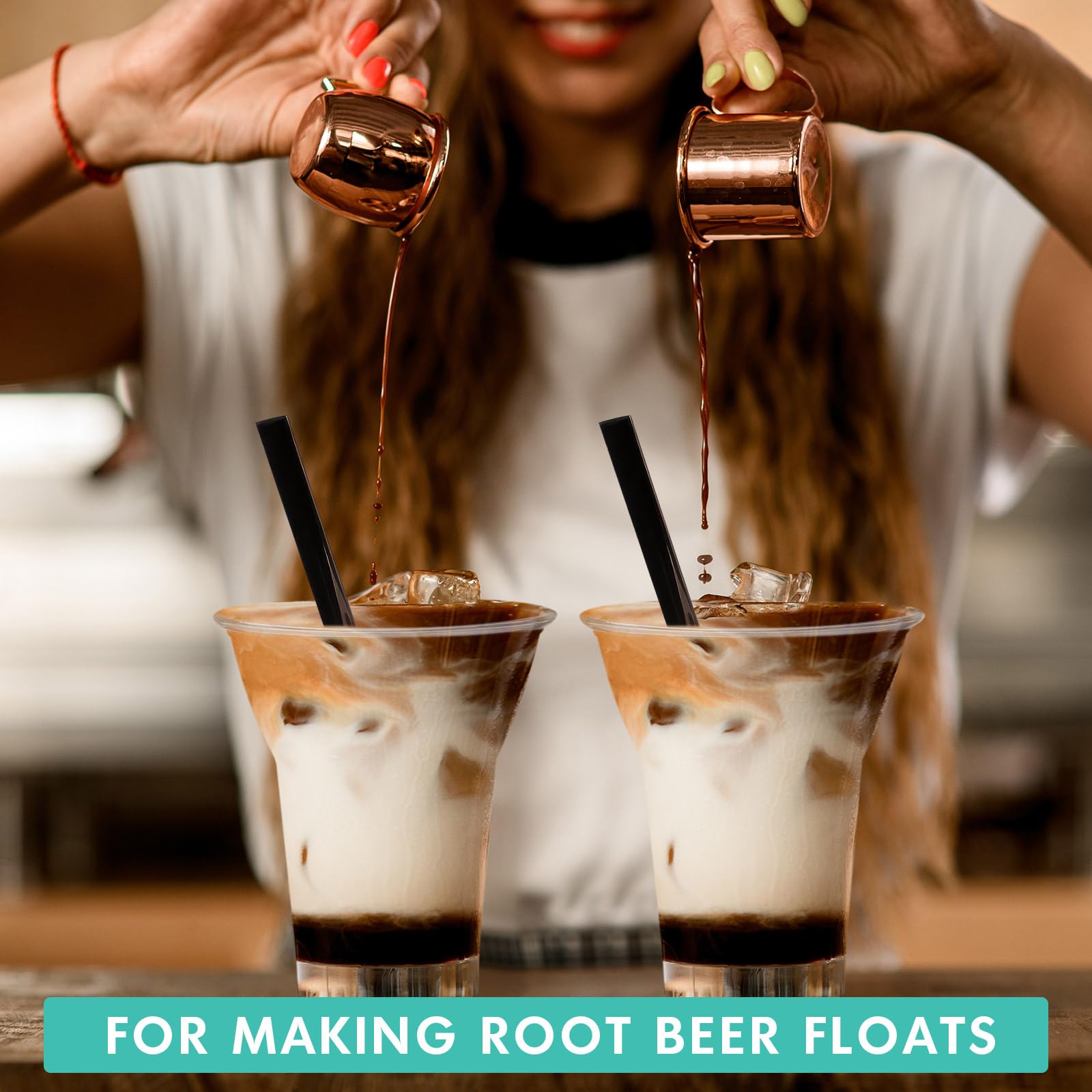 Snapklik.com : Baderke 100 Pcs Plastic Parfait Cups Root Beer Float ...